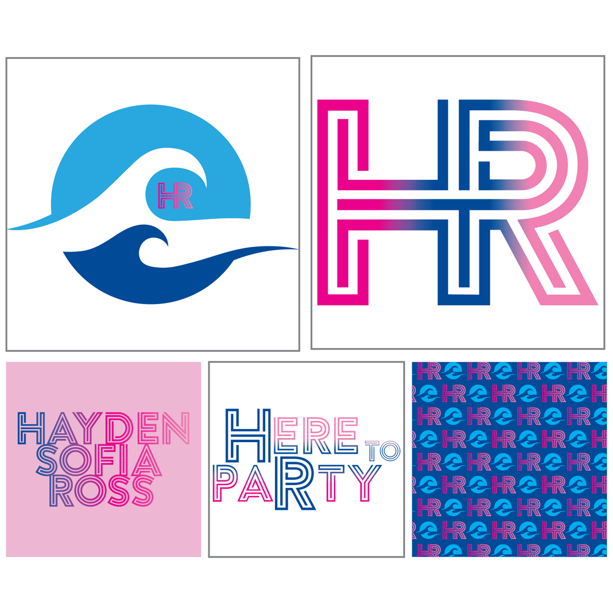 MULTI LOGO SUITE (5 DESIGNS) – MitzvahLogos.com