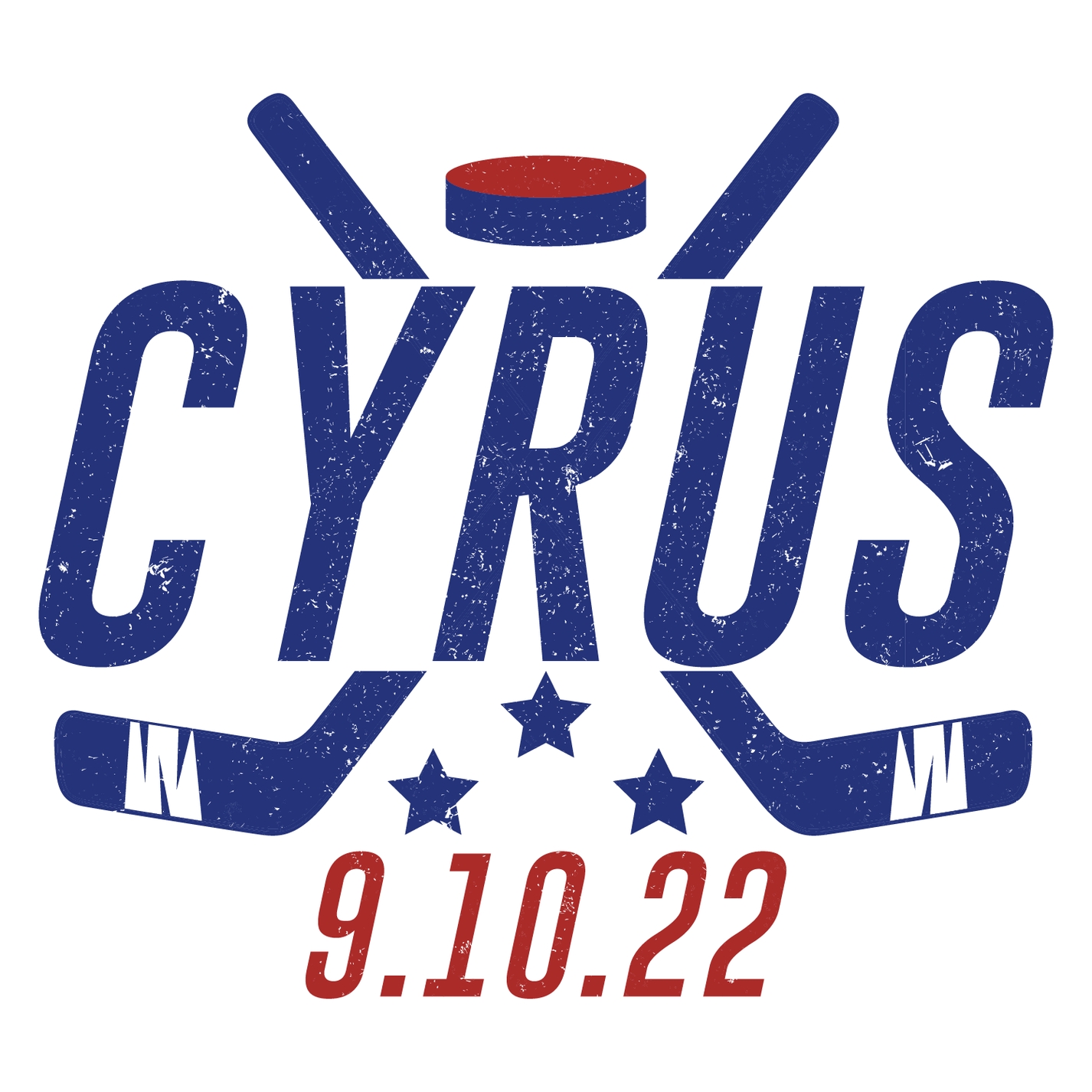 Barnburner - Hockey Bar and Bat Mitzvah Logo – MitzvahLogos.com