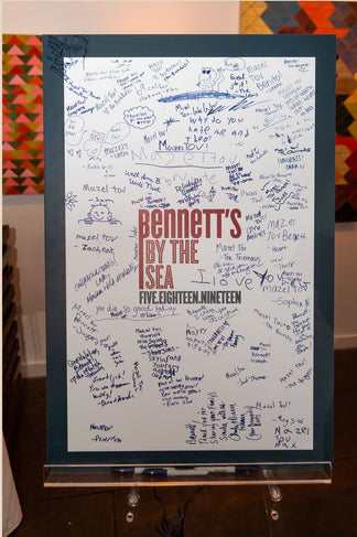 Custom Foam Core Sign-In Boards – MitzvahLogos.com