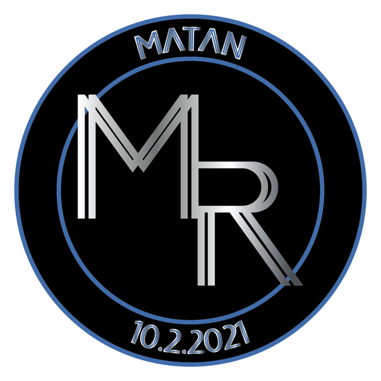 Neon Dream - Iridescent Bar and Bat Mitzvah Logo – MitzvahLogos.com